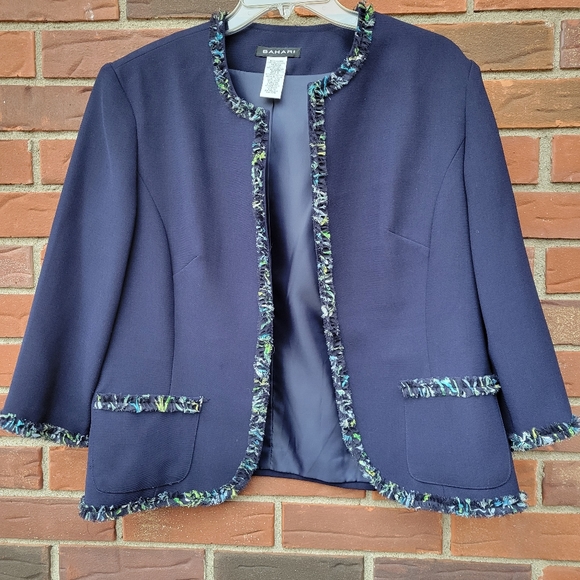 Bahari | Jackets & Coats | Bahari Jacket In Navy | Poshmark
